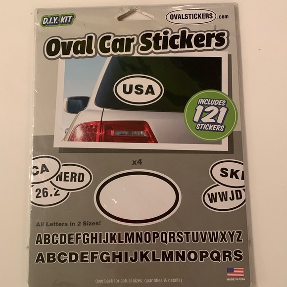 oval stickers dot com | Other | Diy Kit Oval Window Decal Sticker Makes ...